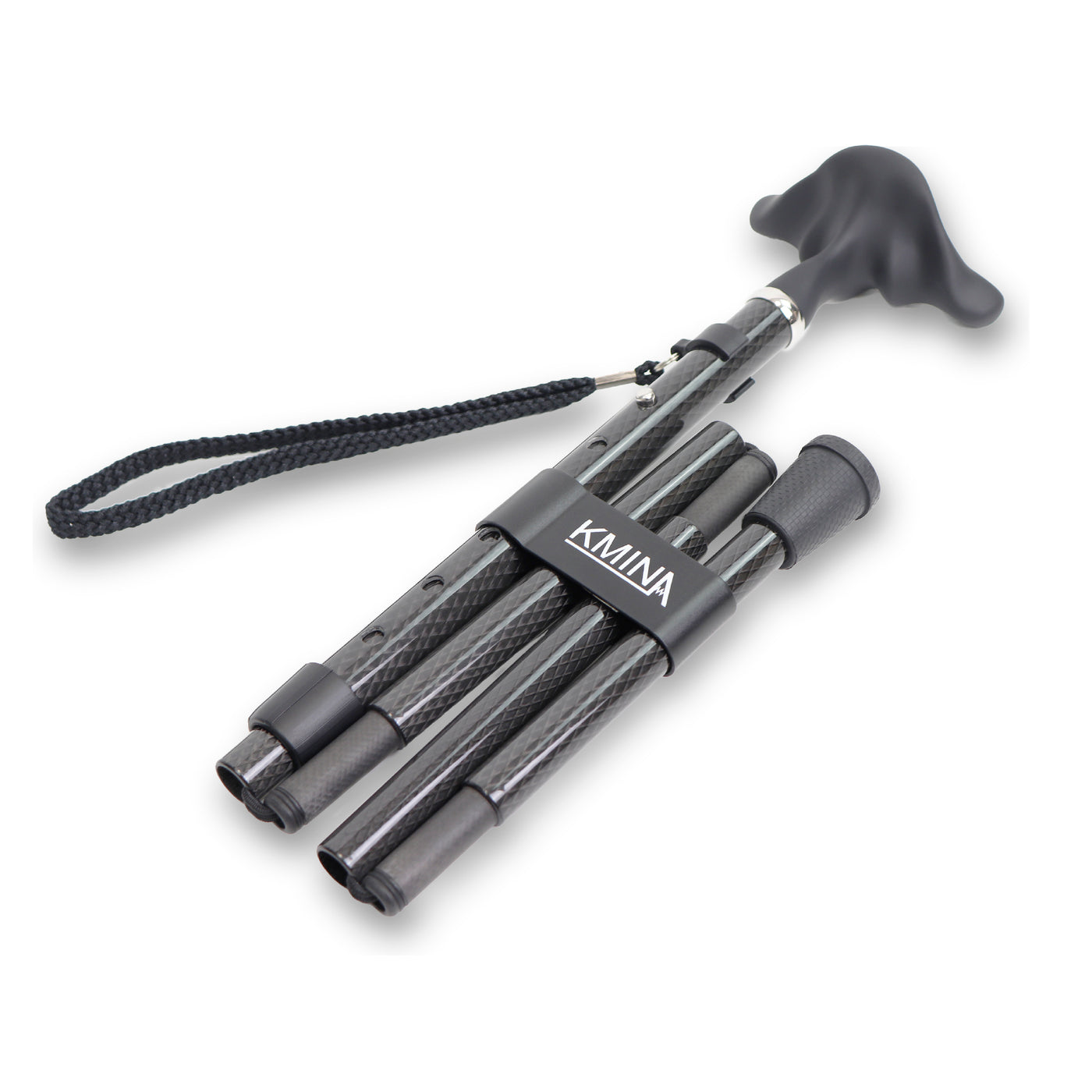 Bastón Plegable Ergonómico Fibra de Carbono | KMINA — kmina.com