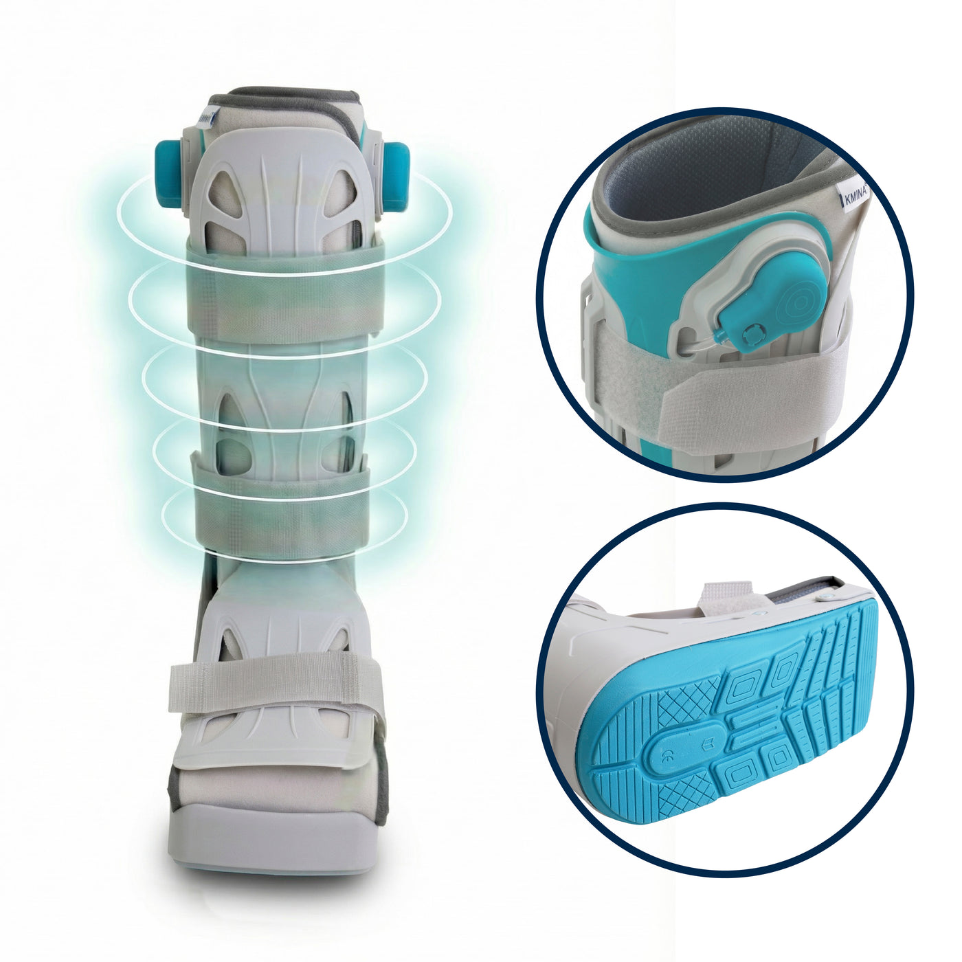 Bota Walker Larga, Bota Ortopédica Ajustável | KMINA | K60001 K60002 K ...