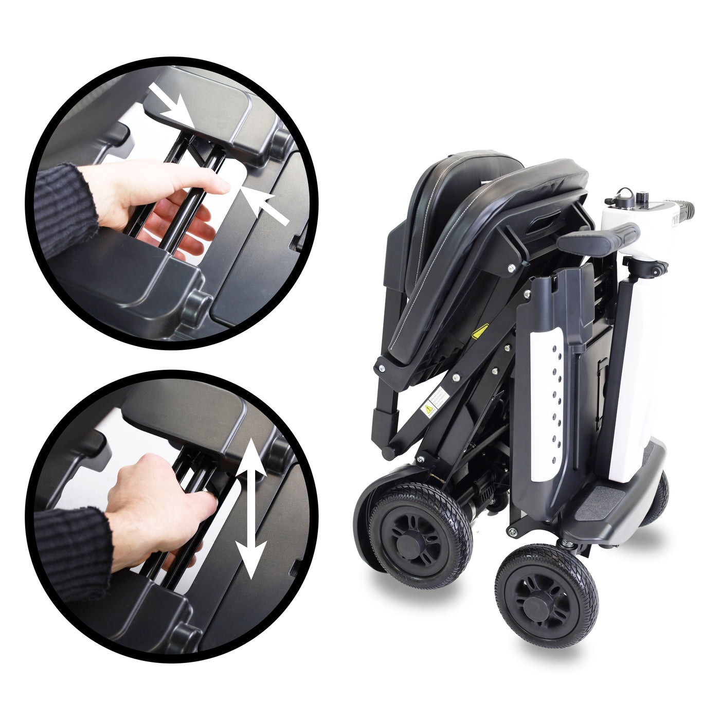 Scooter Eléctrico Plegable para Adultos Blanco | PEPE | P10043 — kmina.com