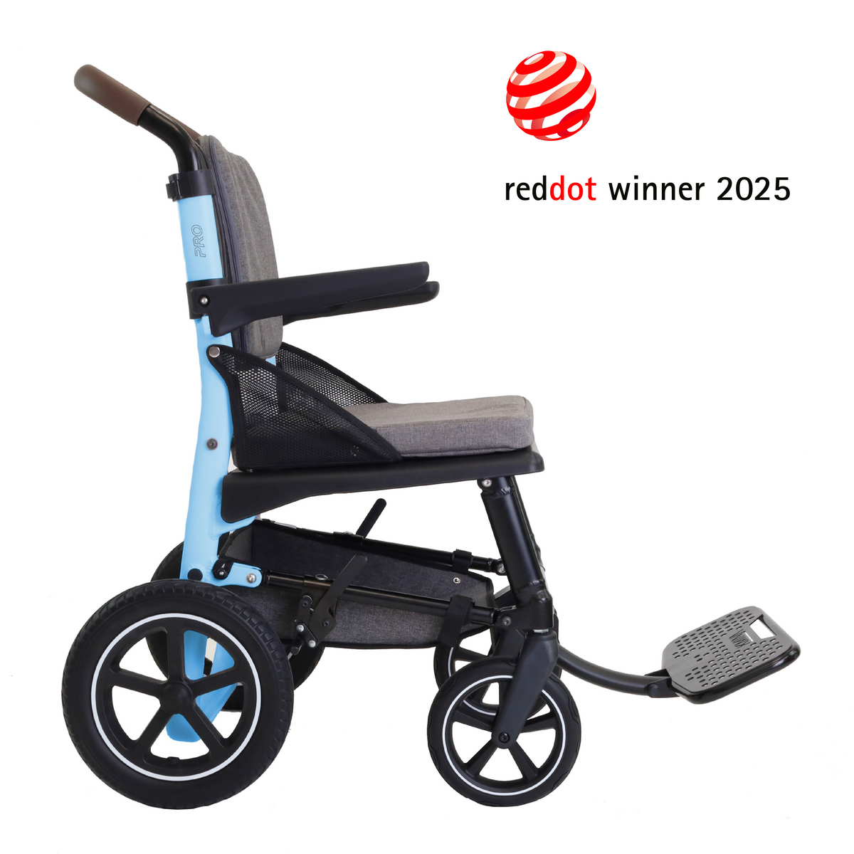 Silla Ruedas Plegable y Ligera para Transporte, Azul | KMINA PRO ...